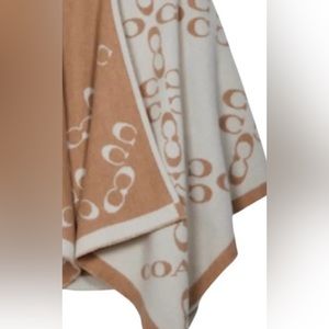Coach | Jackets & Coats | Nwt Coach Signature Poncho Chalk Taupe | Poshmark